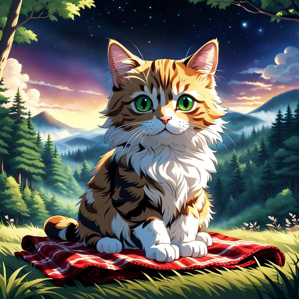 Kitty Pick-Nick - AI Generated Artwork - NightCafe Creator