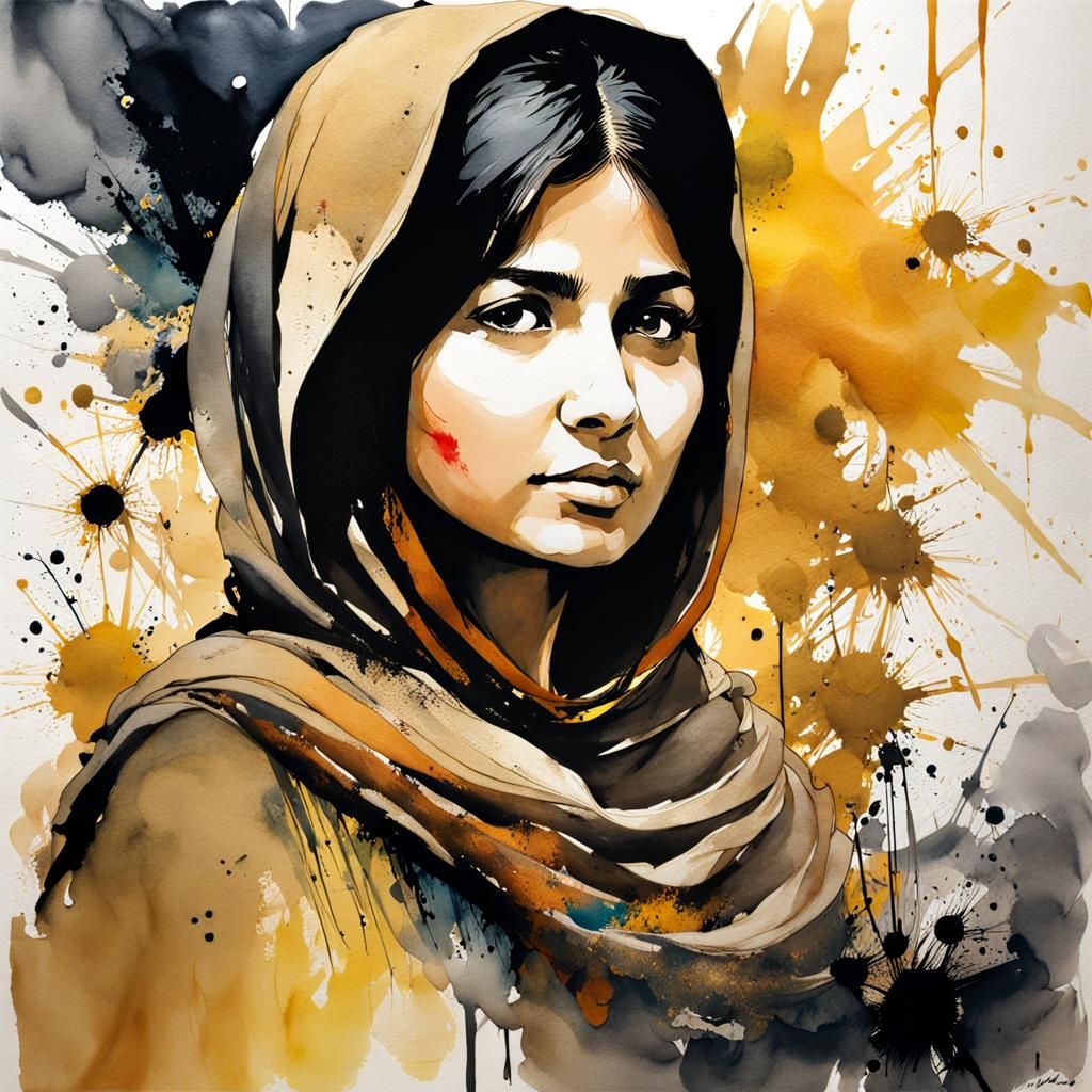 Malala Yousafzai - AI Generated Artwork - NightCafe Creator