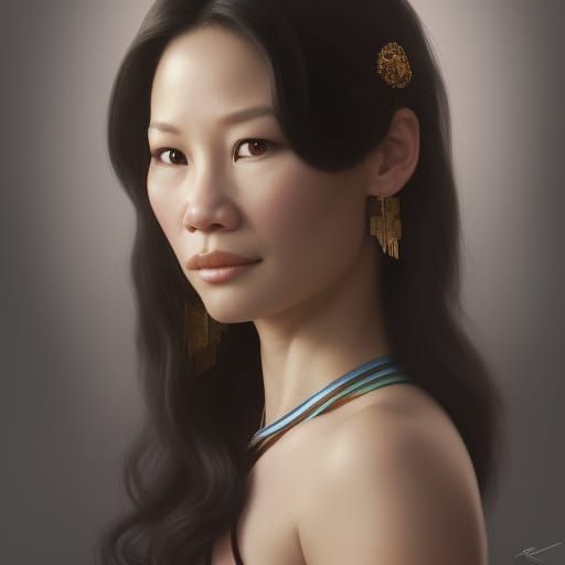 Lucy Liu - AI Generated Artwork - NightCafe Creator