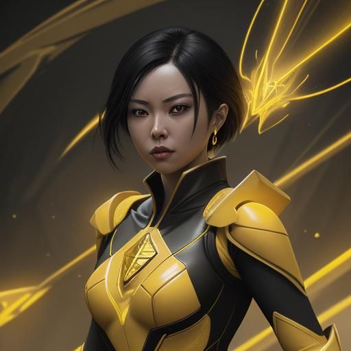 Penny Lin as Yellow Diamond Ninja - AI Generated Artwork - NightCafe ...