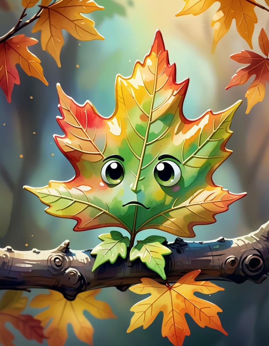 Cartoon masterpiece. A sad leaf yeah what was it again