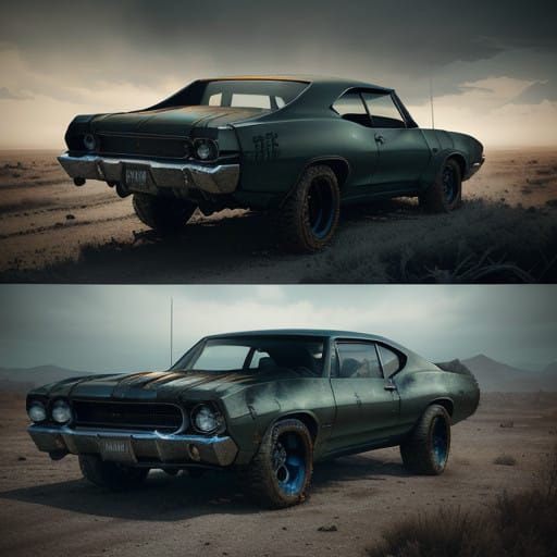 68 chevelle war rig - Post-Apocalyptic Chevelle War Rig in D...