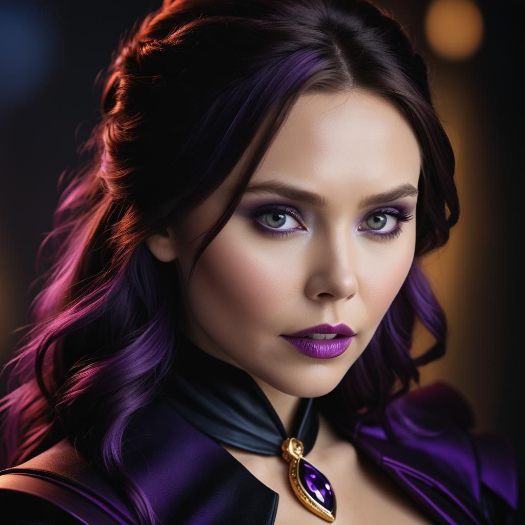 Purple Portraits: Elizabeth Olsen - Purple Portraits: Elizab...