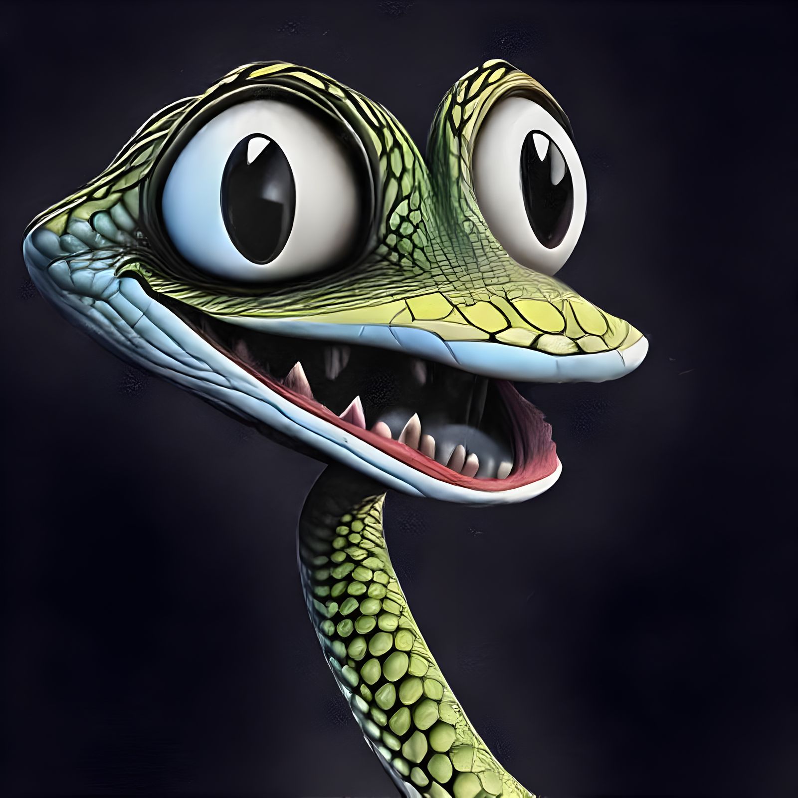 Cute Snake - AI Generated Artwork - NightCafe Creator