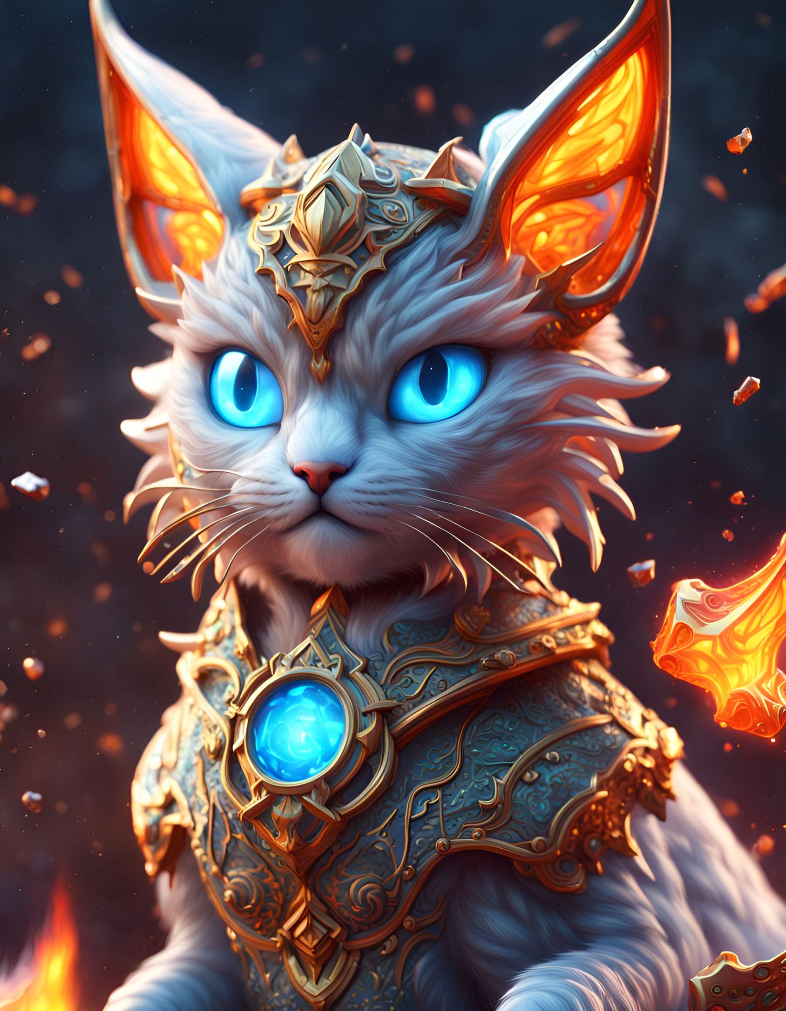 Inferno Cats 19 - AI Generated Artwork - NightCafe Creator