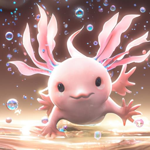 Axolot’s of Love - AI Generated Artwork - NightCafe Creator