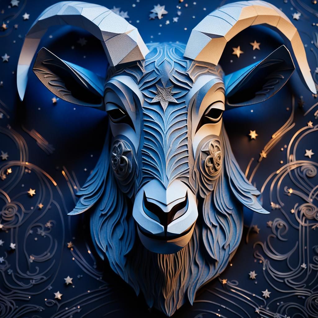 Papercraft Goat - AI Generated Artwork - NightCafe Creator