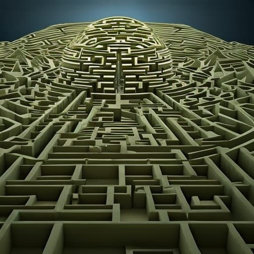 Labyrinth with a-maze-ing dome - AI Generated Artwork - NightCafe Creator