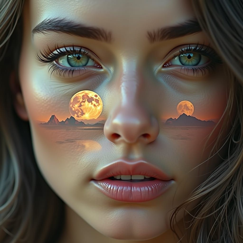 Ethereal Alien Landscape Portrait in Cinematic Sty... - AI Art