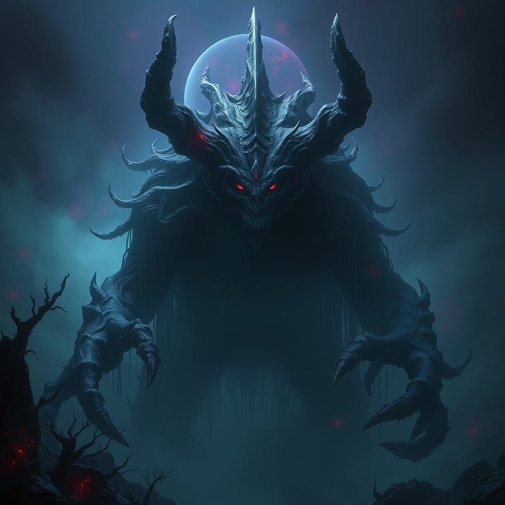 Ethereal Beast Unveils Haunting Realm - AI Art