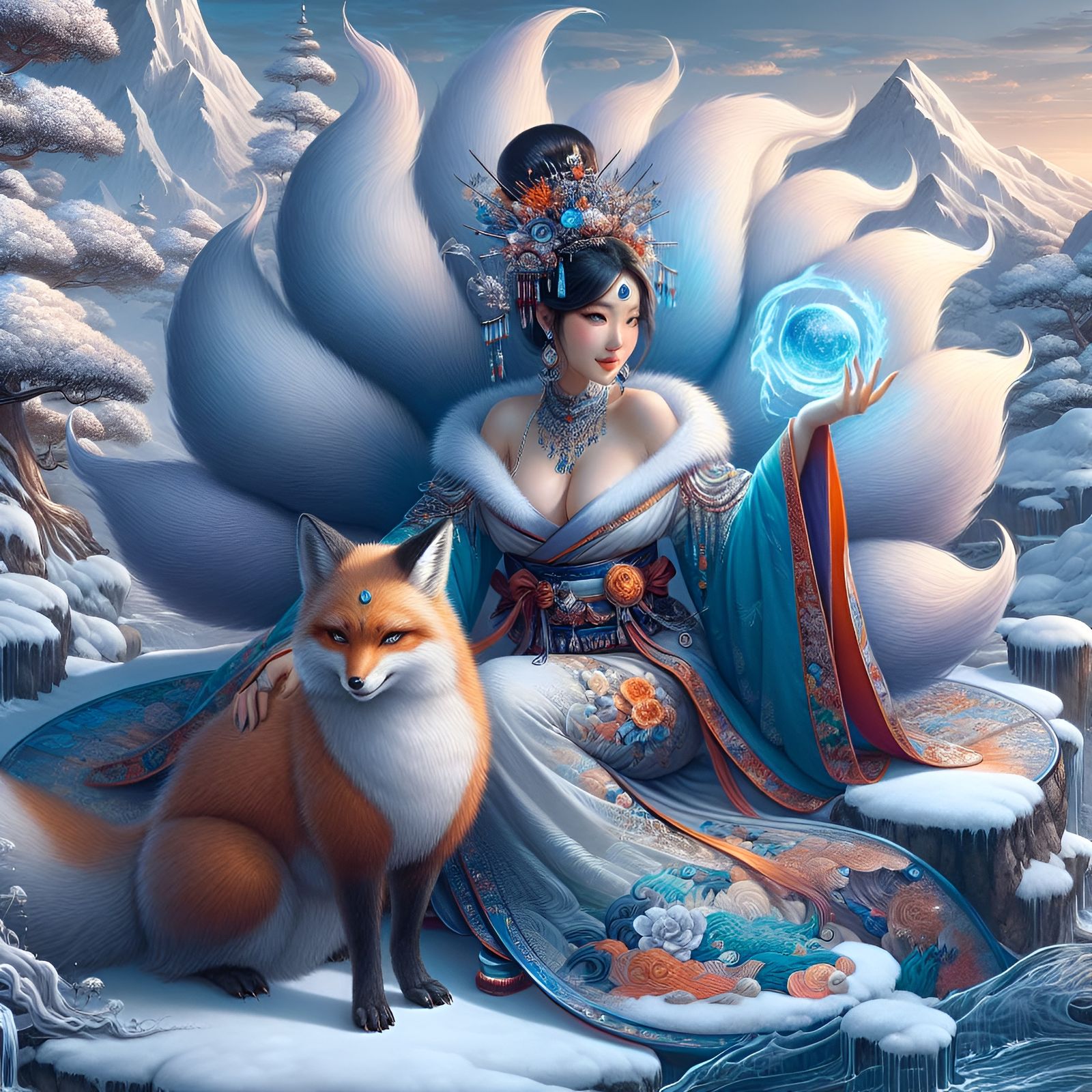 Fox Companion - AI Generated Artwork - NightCafe Creator