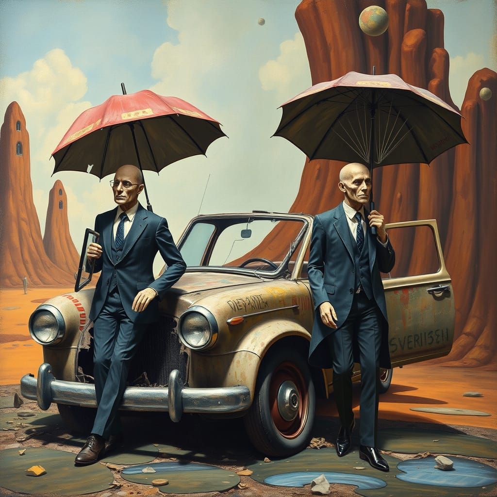 Formal Crash Test Dummies Emerge from Melting Car ... - AI Art