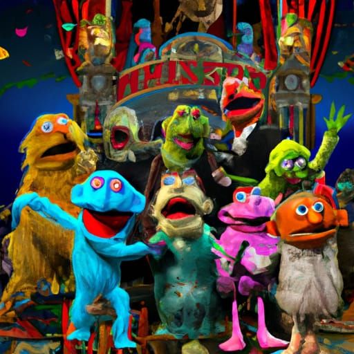 The Muppet Show but they died - AI Generated Artwork - NightCafe Creator