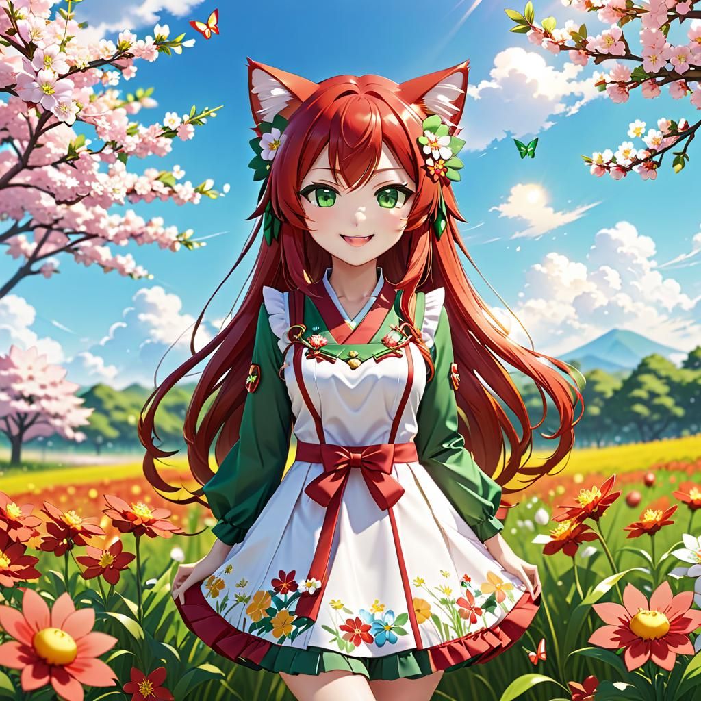 Sabaku Neko Portrait - AI Generated Artwork - NightCafe Creator
