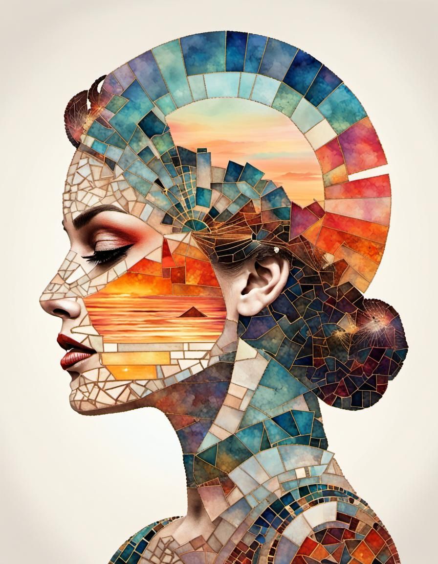 Art Deco Mosaic - AI Generated Artwork - NightCafe Creator