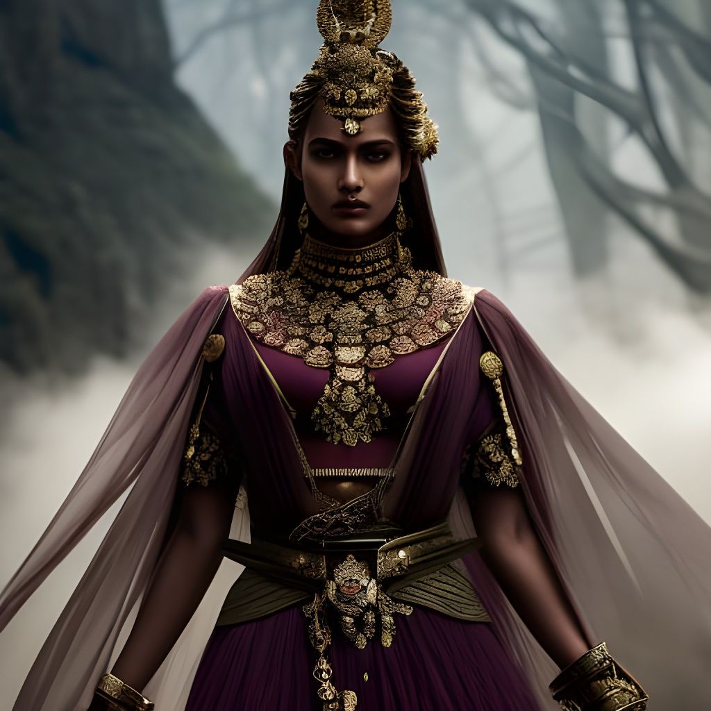 Indian warrior princess - AI Generated Artwork - NightCafe Creator