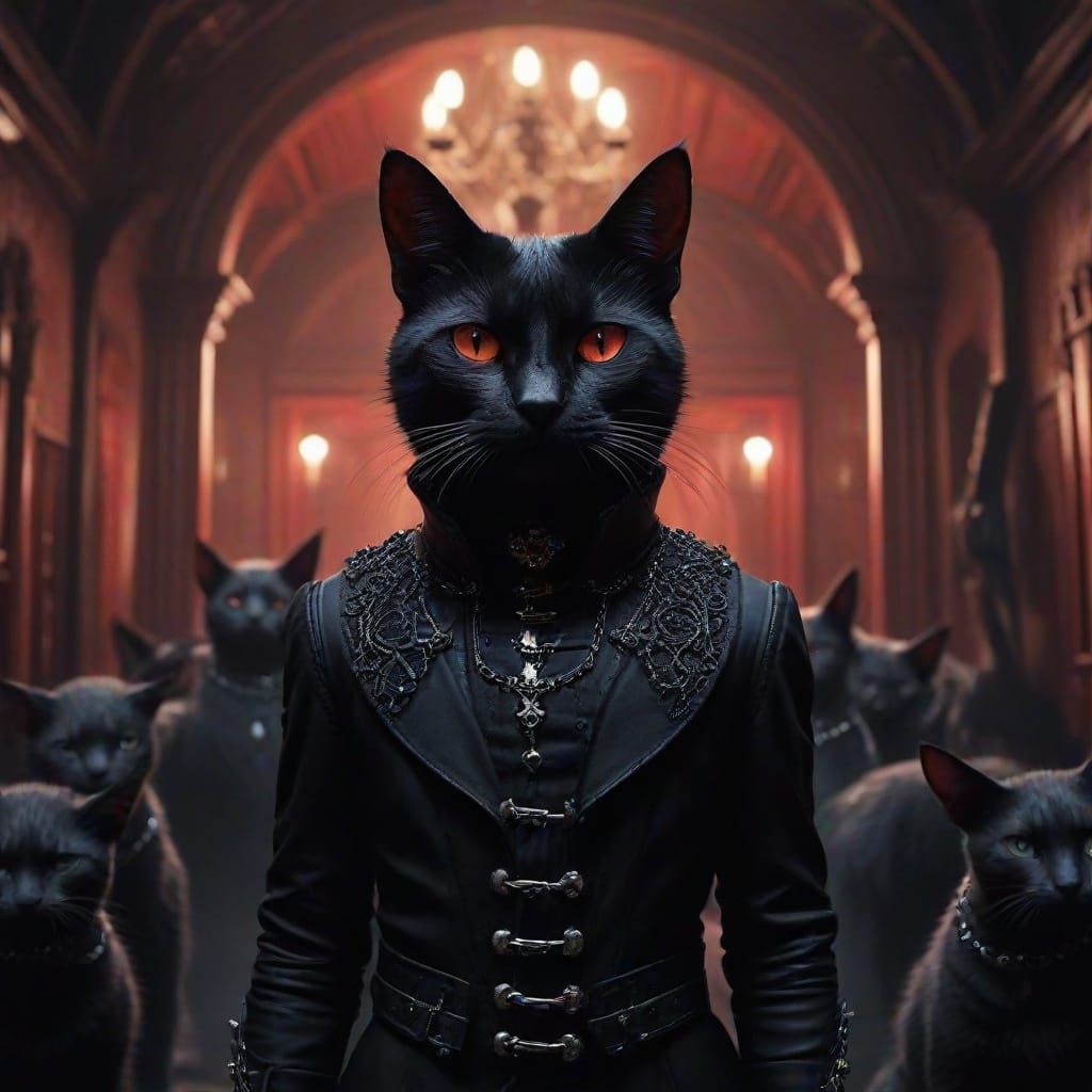 The Dark Lord attends a local World Goth Day celebration. Goth Bunnies ...