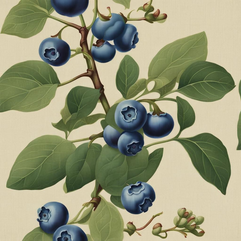 Blueberry Vine - AI Generated Artwork - NightCafe Creator