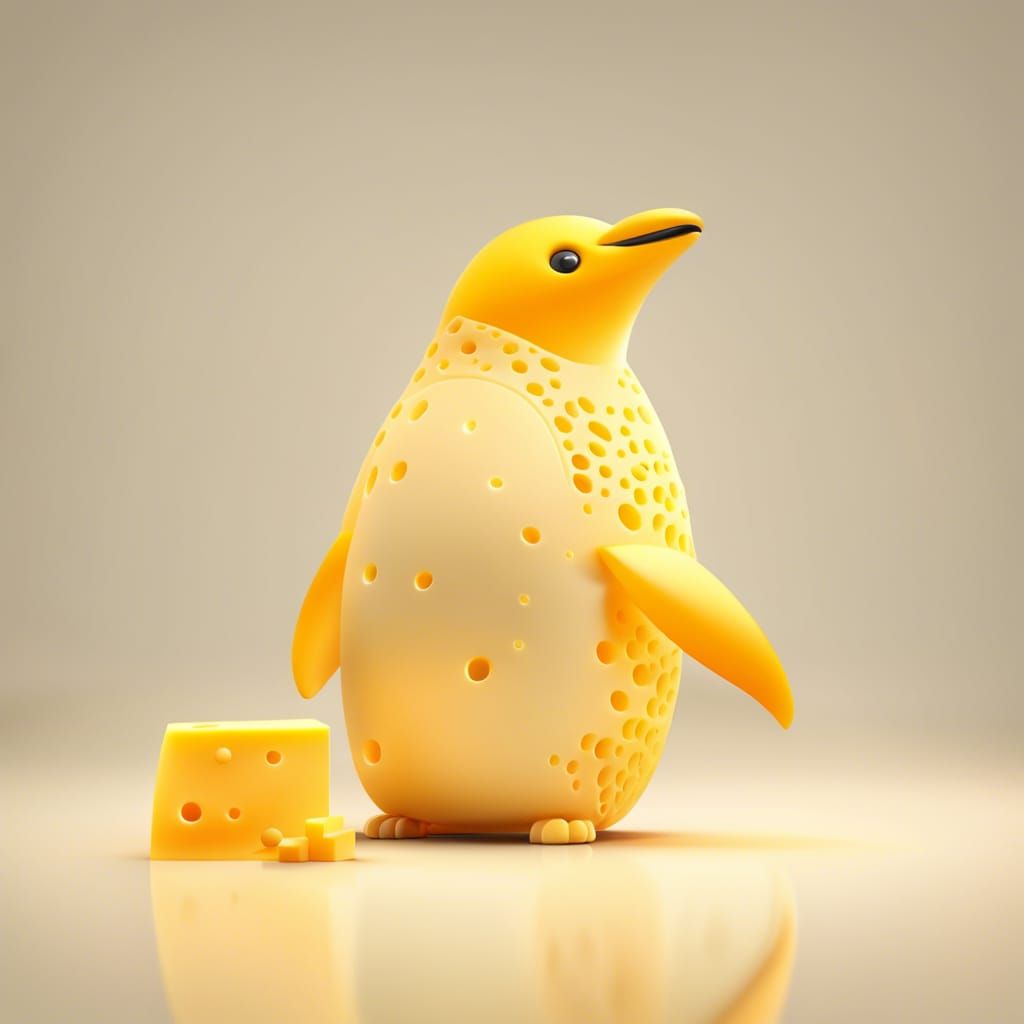 Cheese penguin - AI Generated Artwork - NightCafe Creator