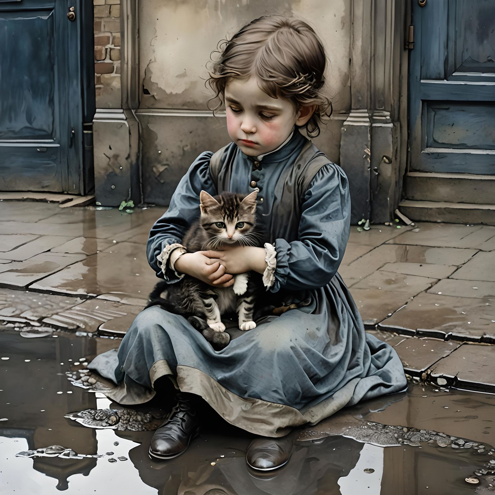 Orphans - AI Generated Artwork - NightCafe Creator