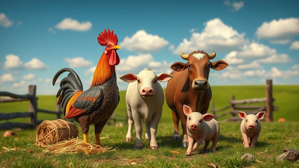 Farm Animals in Form Of Clay Art By Archangel Tara