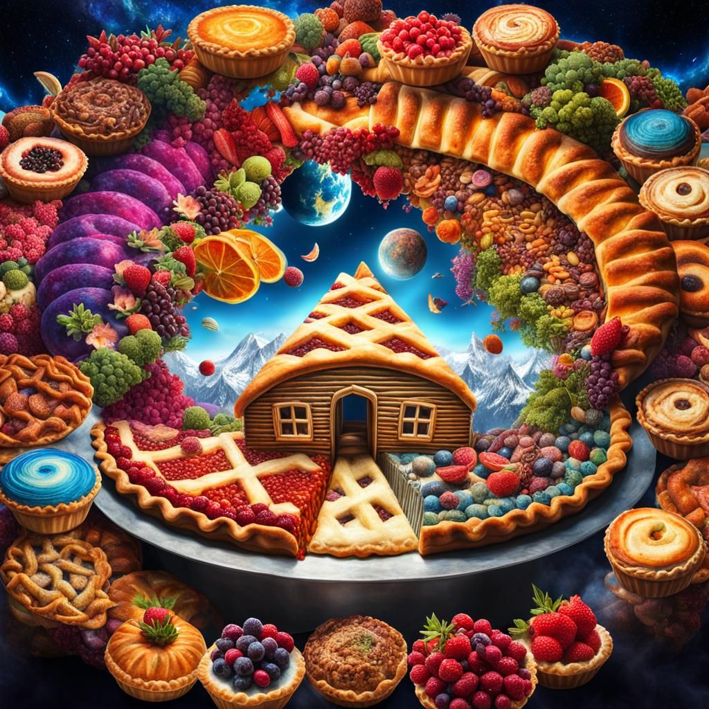 Pie world - AI Generated Artwork - NightCafe Creator