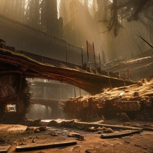 Future Ruins 001 - AI Generated Artwork - NightCafe Creator