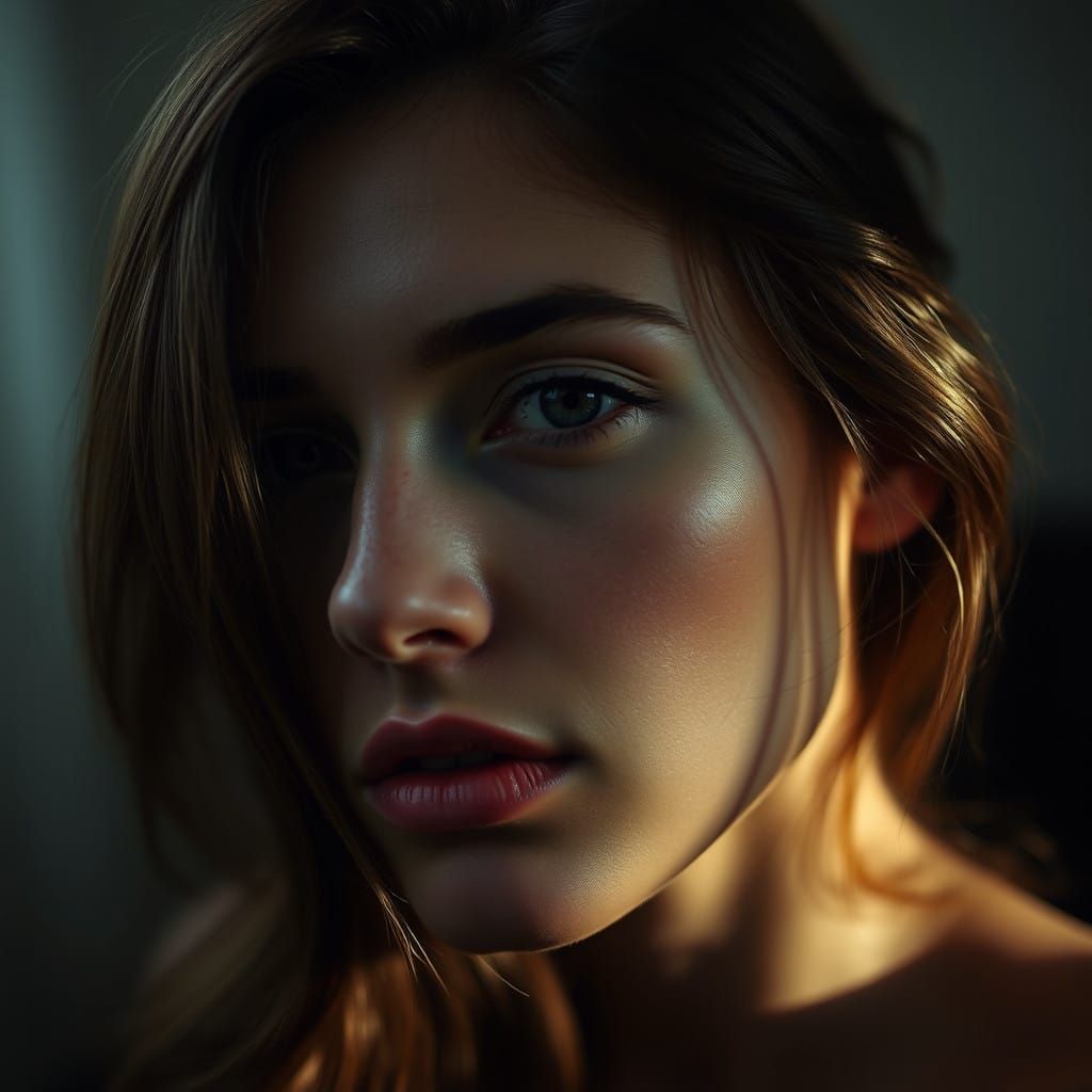 Maria Whittaker in Ethereal 1980s Portrait - AI Art