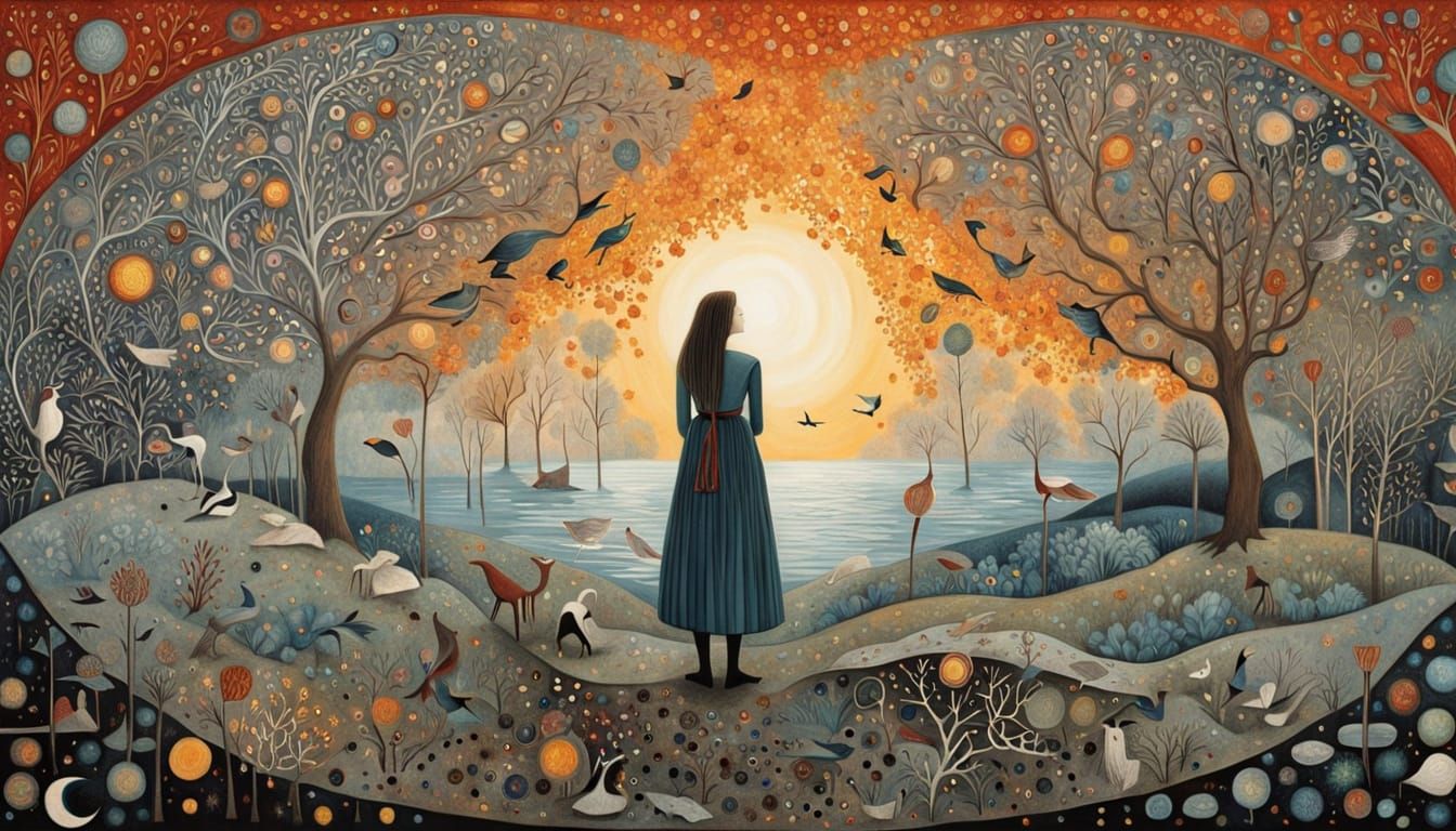 Ethereal, Surreal Fragmented Mirrors Labyrinth in ... - AI Art