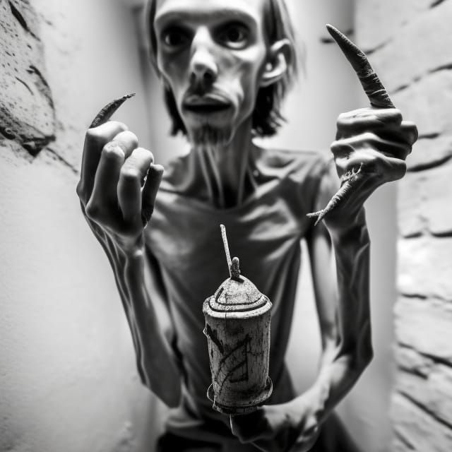 A Detailed Portrait Of A Lonely Scared Skinny Prisoner In A Medieval Jail Dimly Lit Poorly