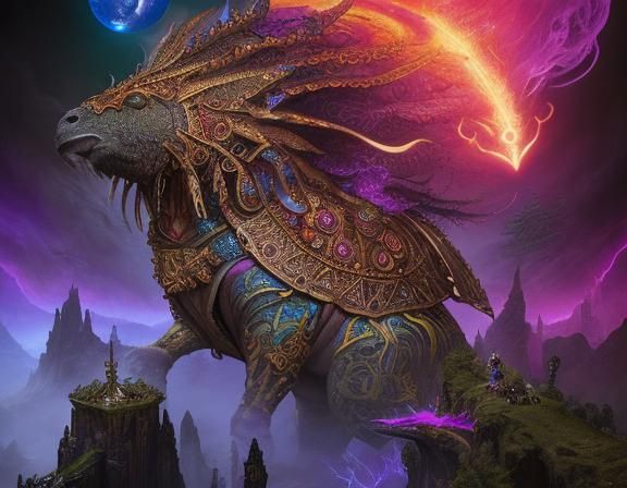 Epic Magical Beast - AI Generated Artwork - NightCafe Creator