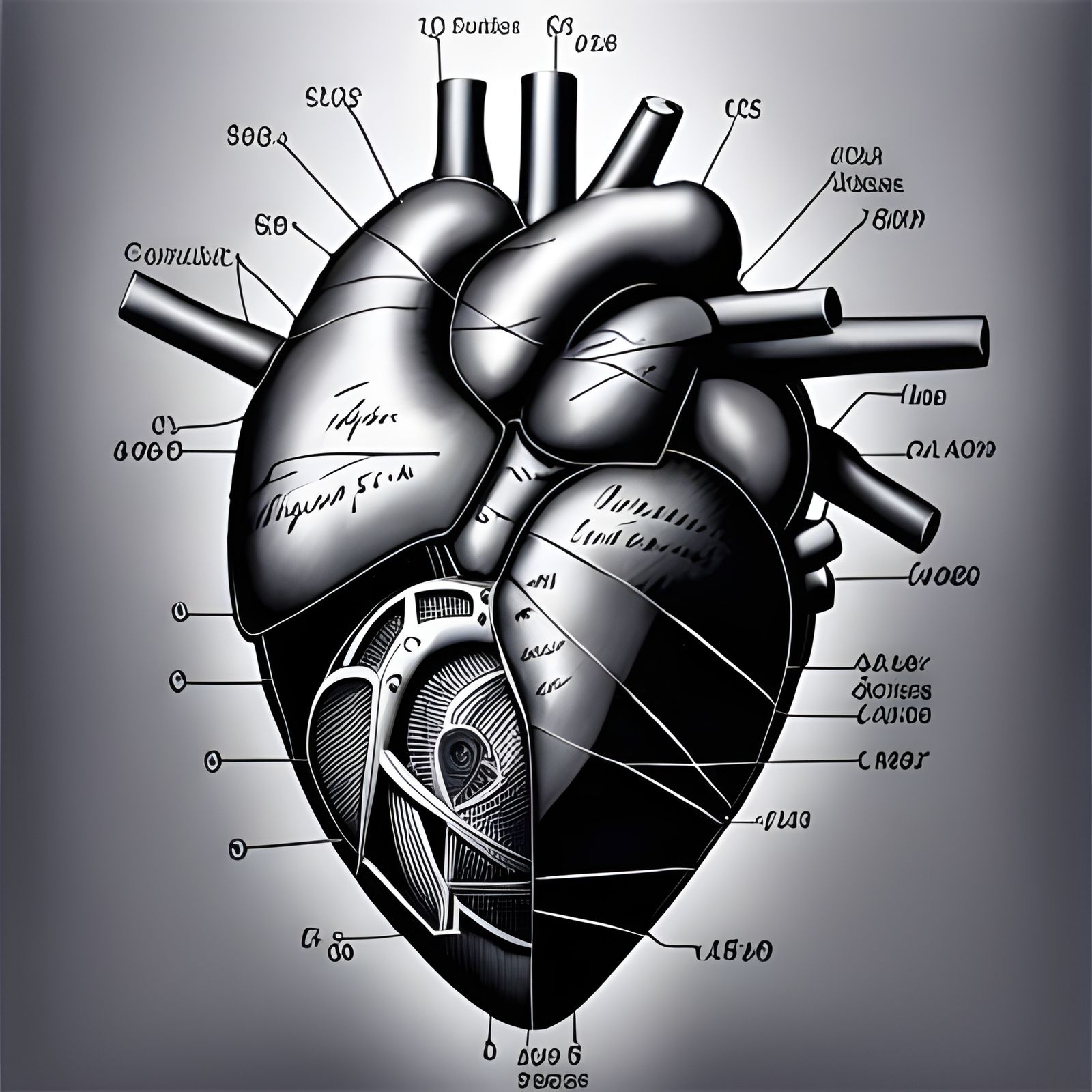 Heartworks 🫀📊📝 - AI Generated Artwork - NightCafe Creator