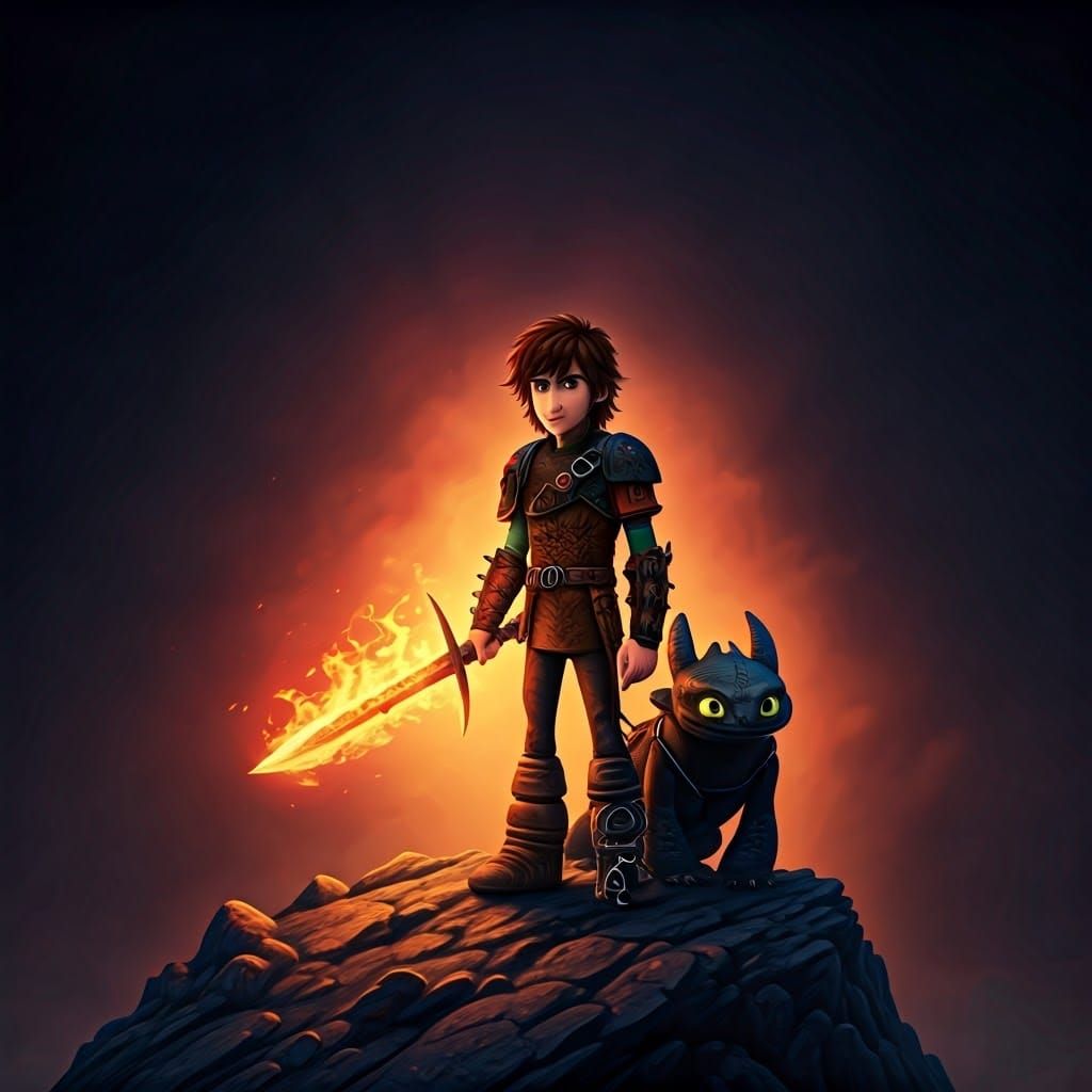 toothless big baby boo - Toothless and Hiccup in Epic Fantas...