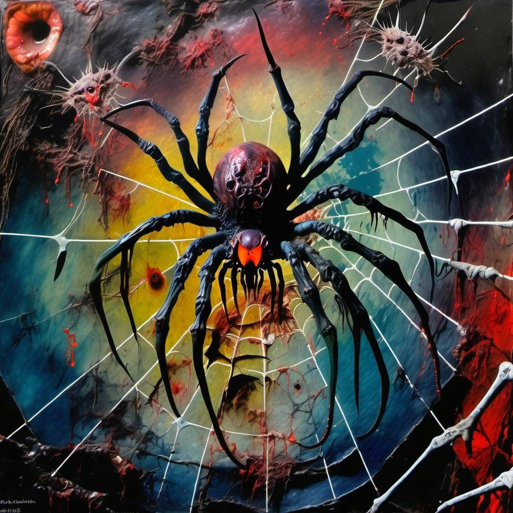 Deadly web - Surreal Alien Horror Erupts from the Ruins