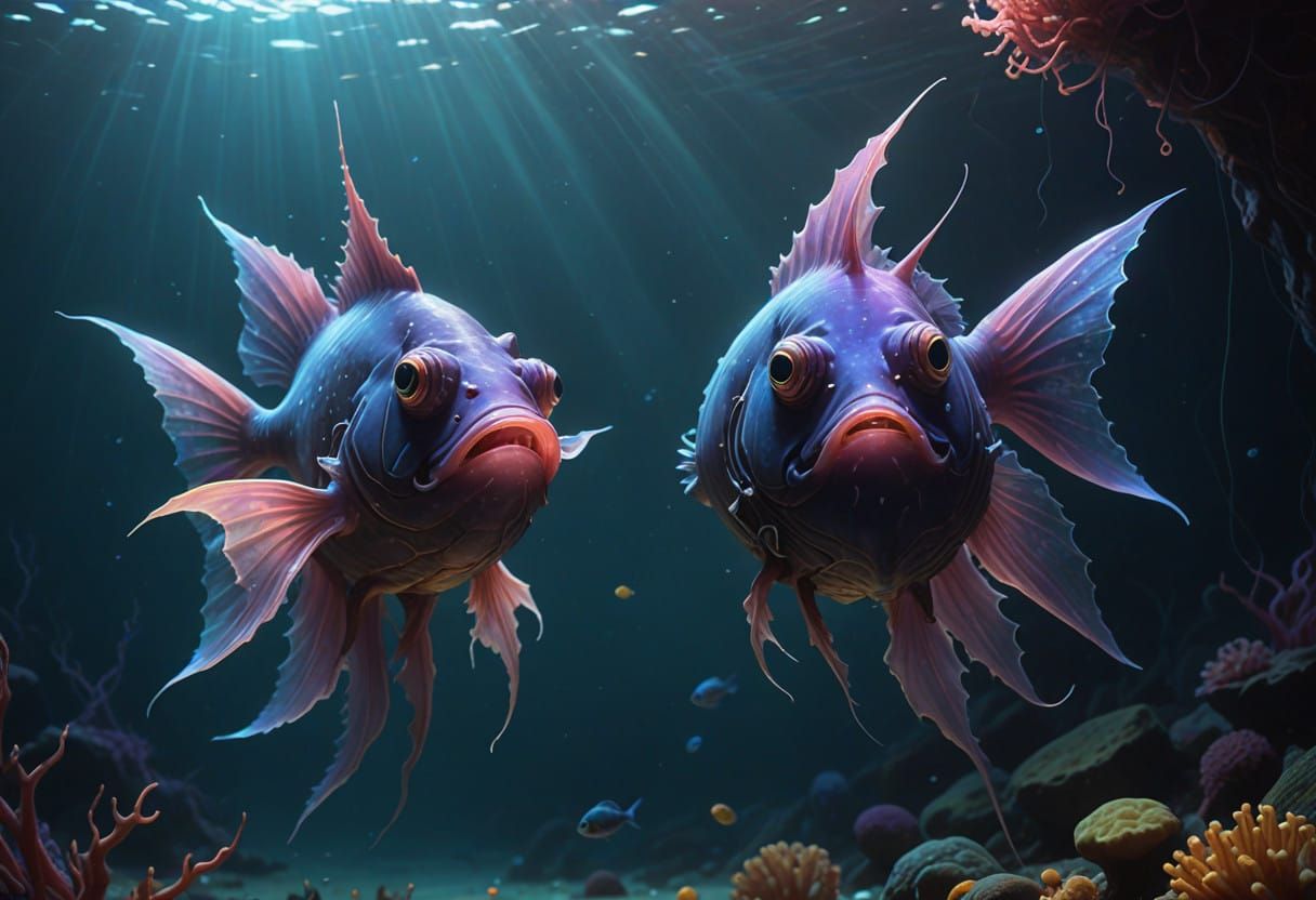 beautiful deep-sea fishes.... - Breathtaking Deep-Sea Creatu...