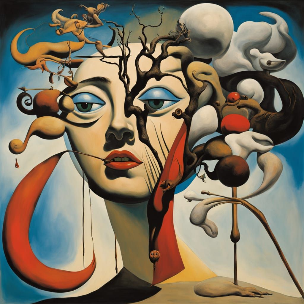 Surrealist Masterpiece with Bizarre Creature in a ... - AI Art