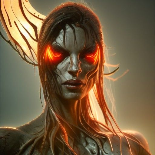 Witchblade portrait Cinema 4D finalRender by Greg Rutkowski 8K ...