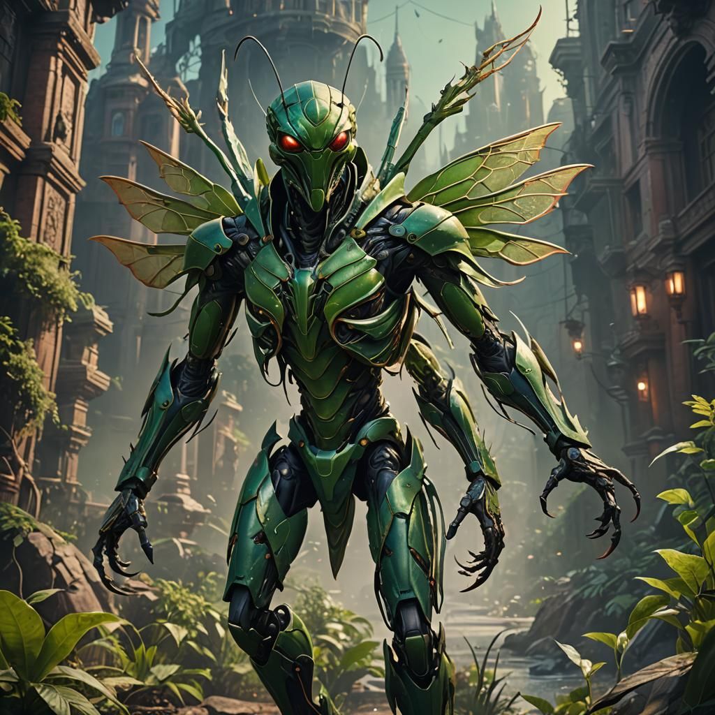 mantis man - AI Generated Artwork - NightCafe Creator