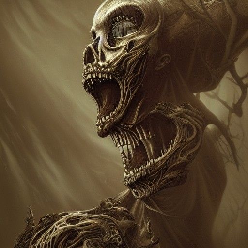 Screamer - Enigmatic Horror Artwork by Keith Thompson