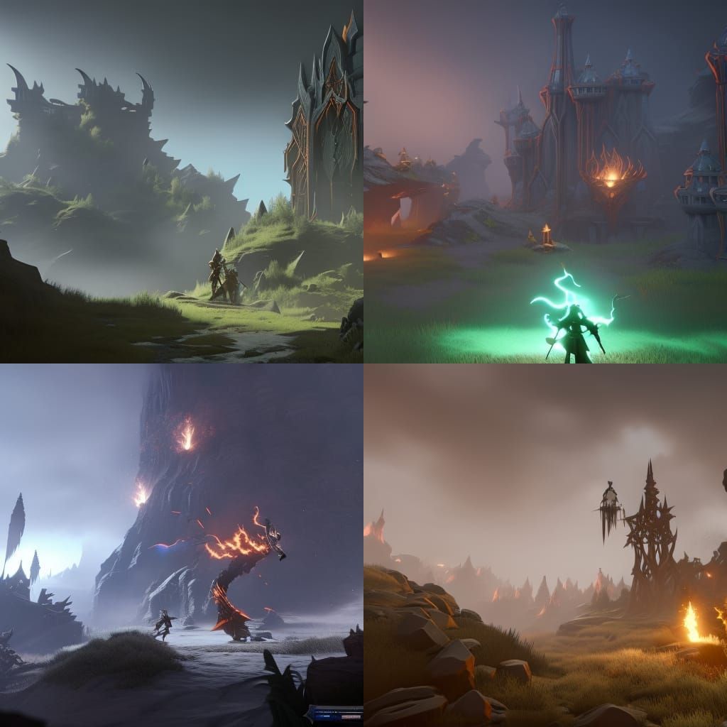 Wizards Vs. Warlocks: Fall Apart! - AI Generated Artwork - NightCafe ...