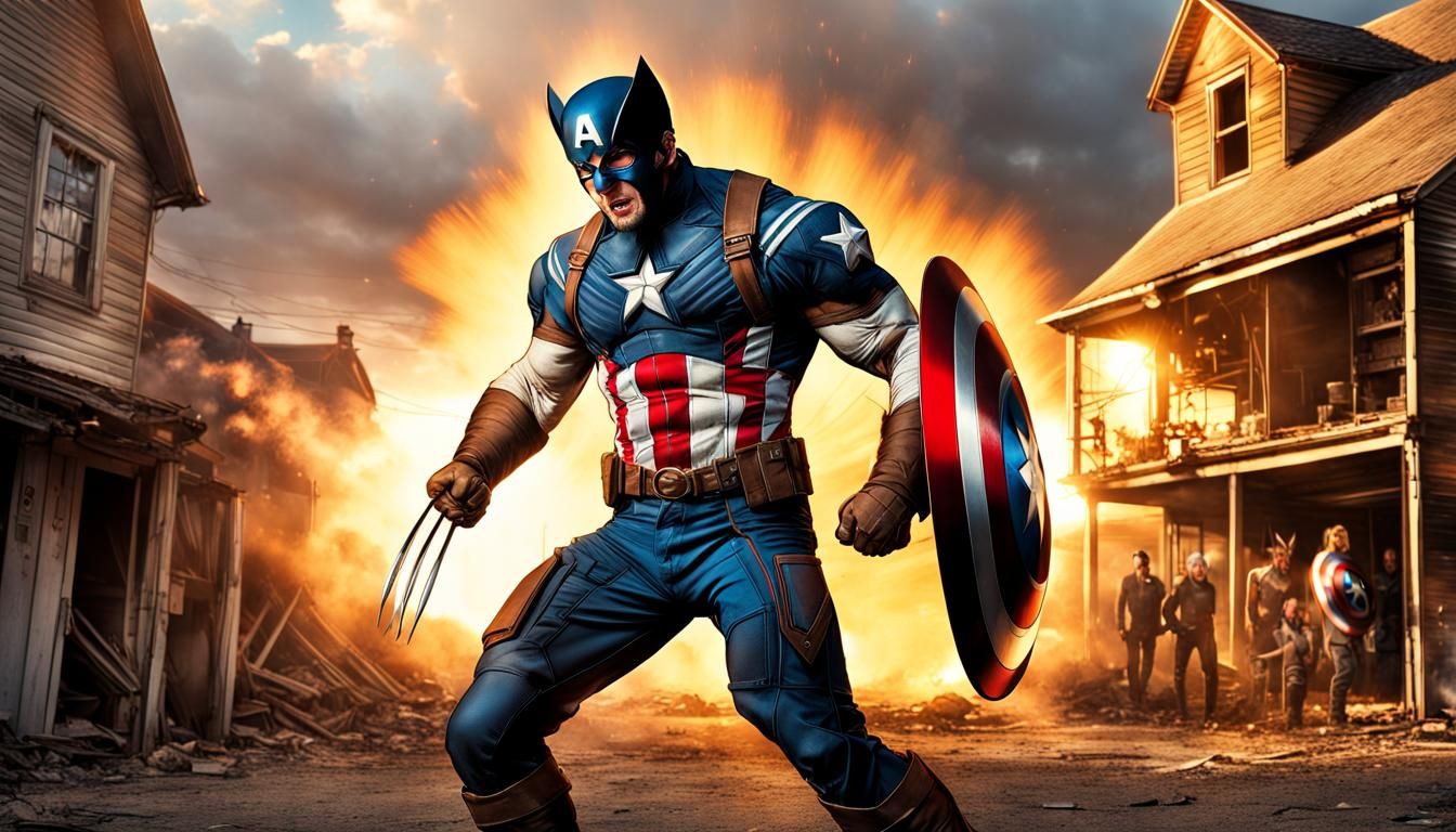 What if Captain America.... - AI Generated Artwork - NightCafe Creator