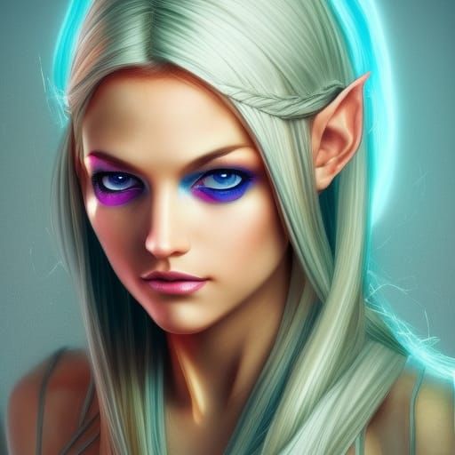 Elf girl, shadowrun, cyberpunk, DnD - AI Generated Artwork - NightCafe ...
