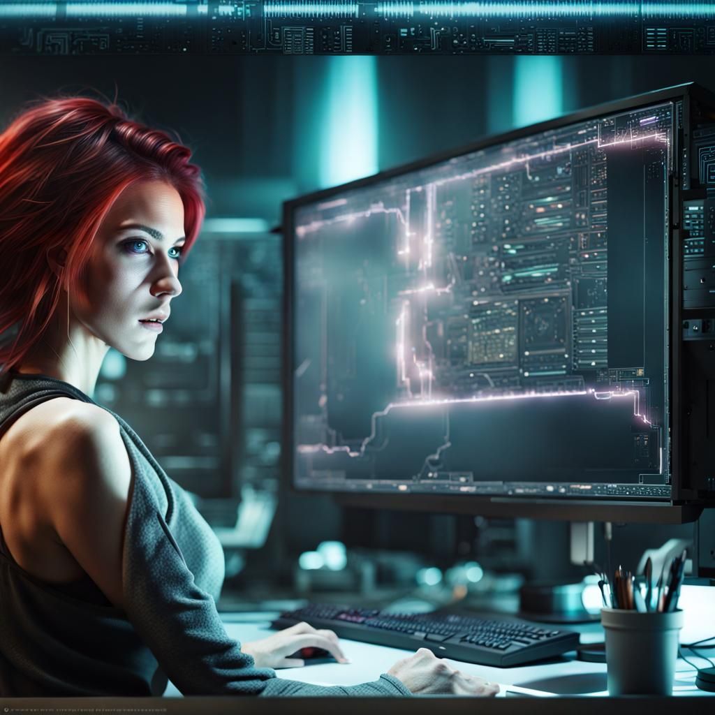 A hacker - AI Generated Artwork - NightCafe Creator