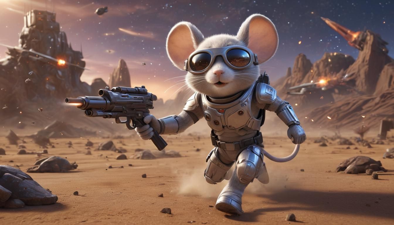 A mouse of action, a mouse of adventure, a mouse of danger - AI ...