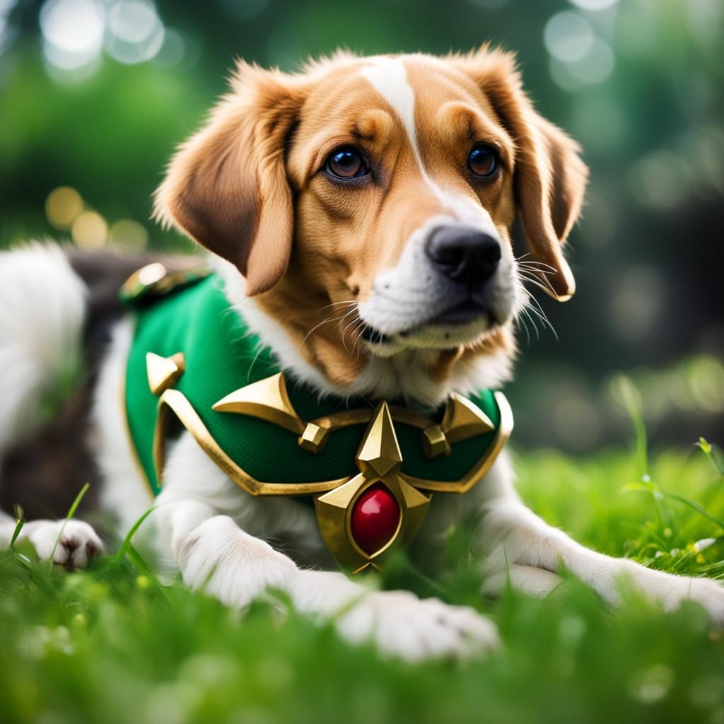 the legend of zelda dog - AI Generated Artwork - NightCafe Creator