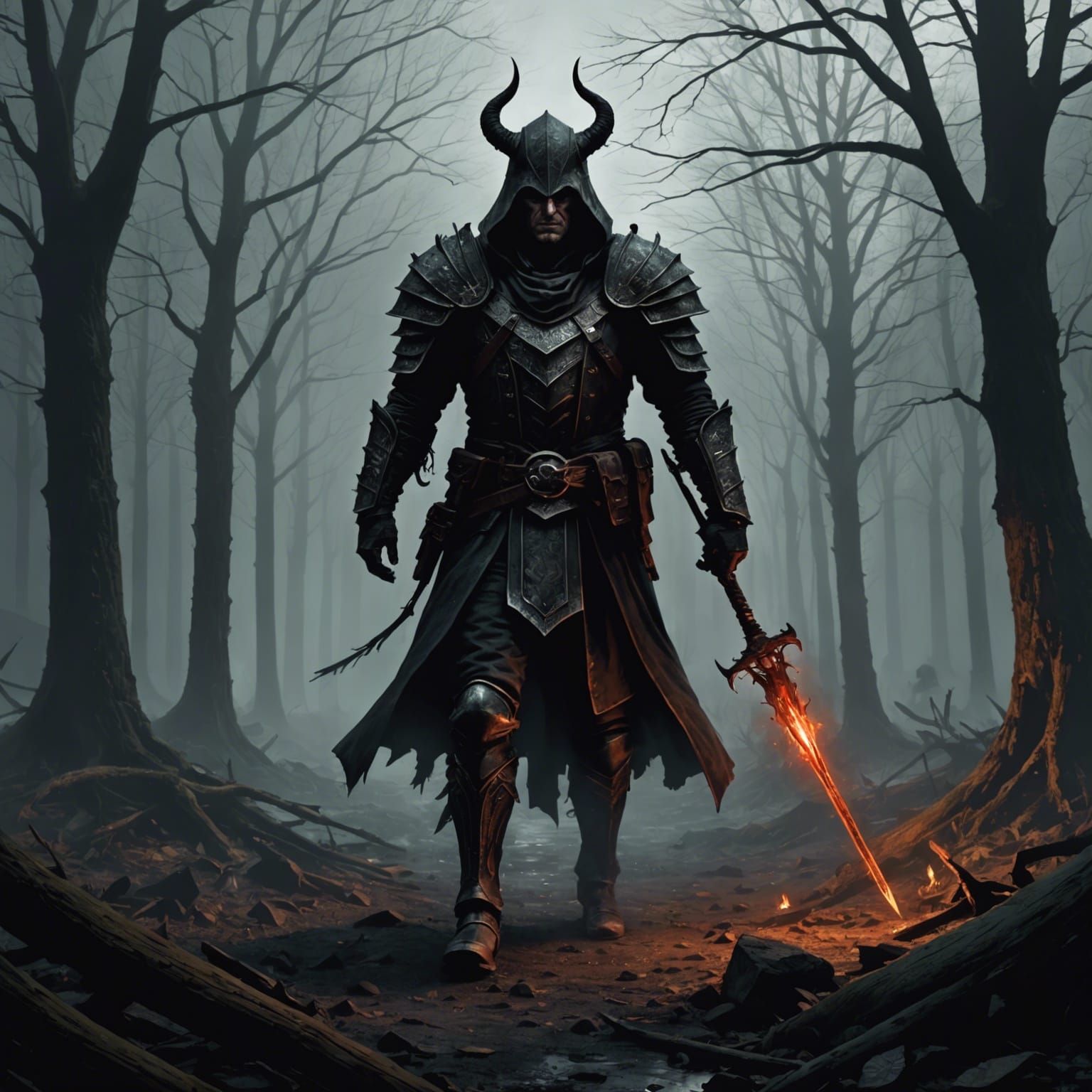 Grimdark by Aert van der Neer - AI Generated Artwork - NightCafe Creator