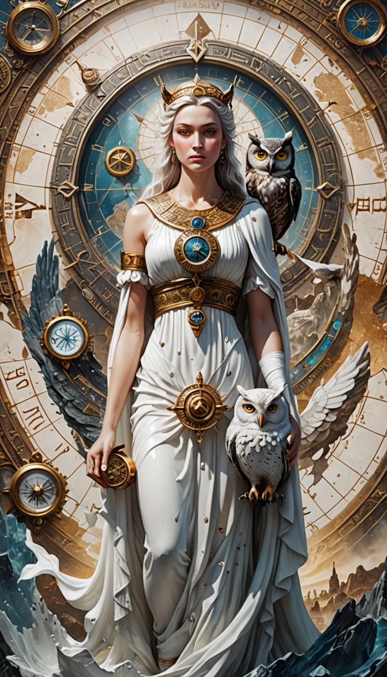wisdom goddess - AI Generated Artwork - NightCafe Creator