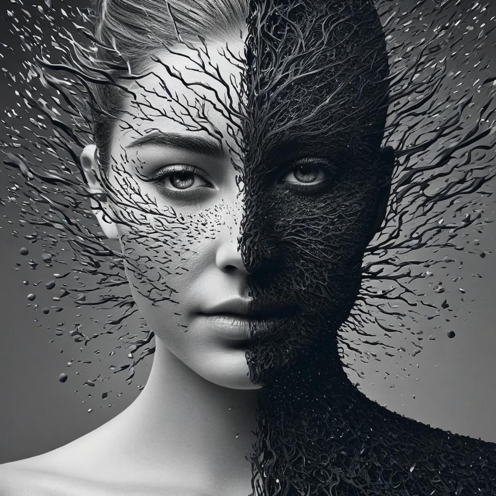 Symmetry in Human Expression - AI Generated Artwork - NightCafe Creator