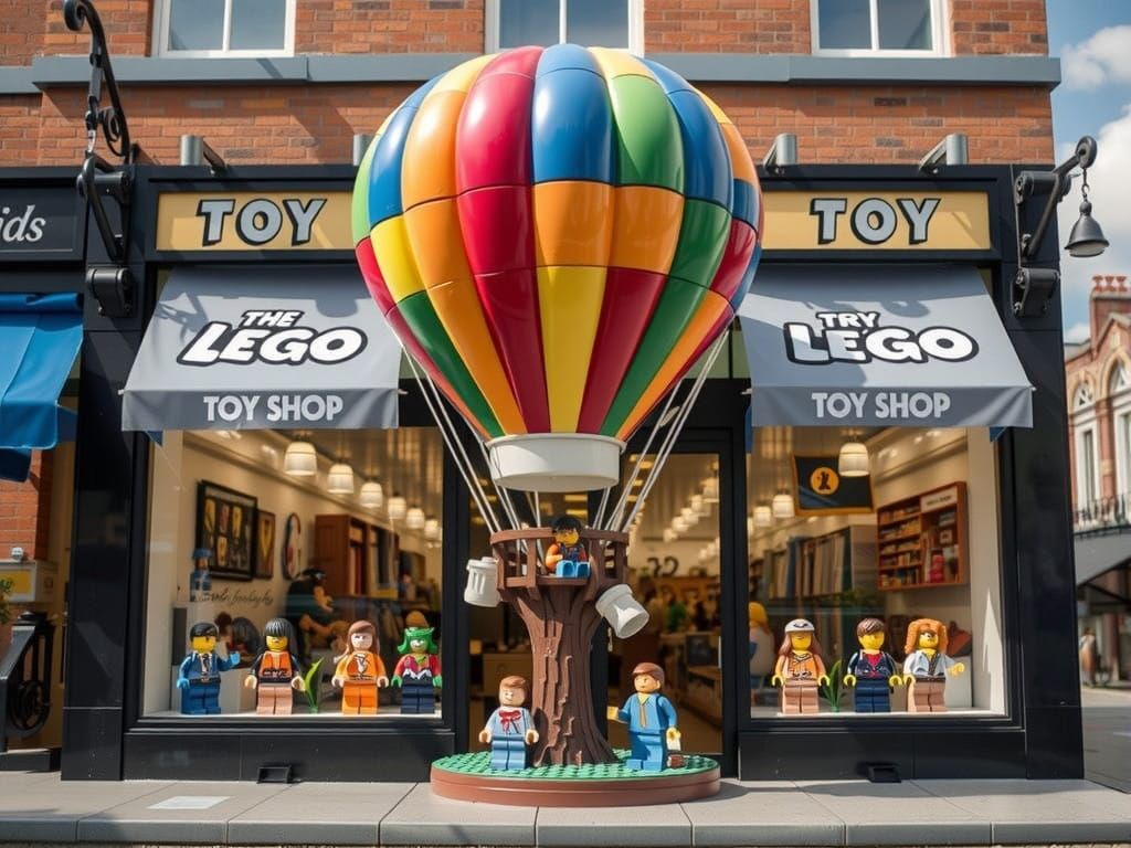 Lego Toy Shop - Stunning Lego Toy Shop Window Display in Fut...
