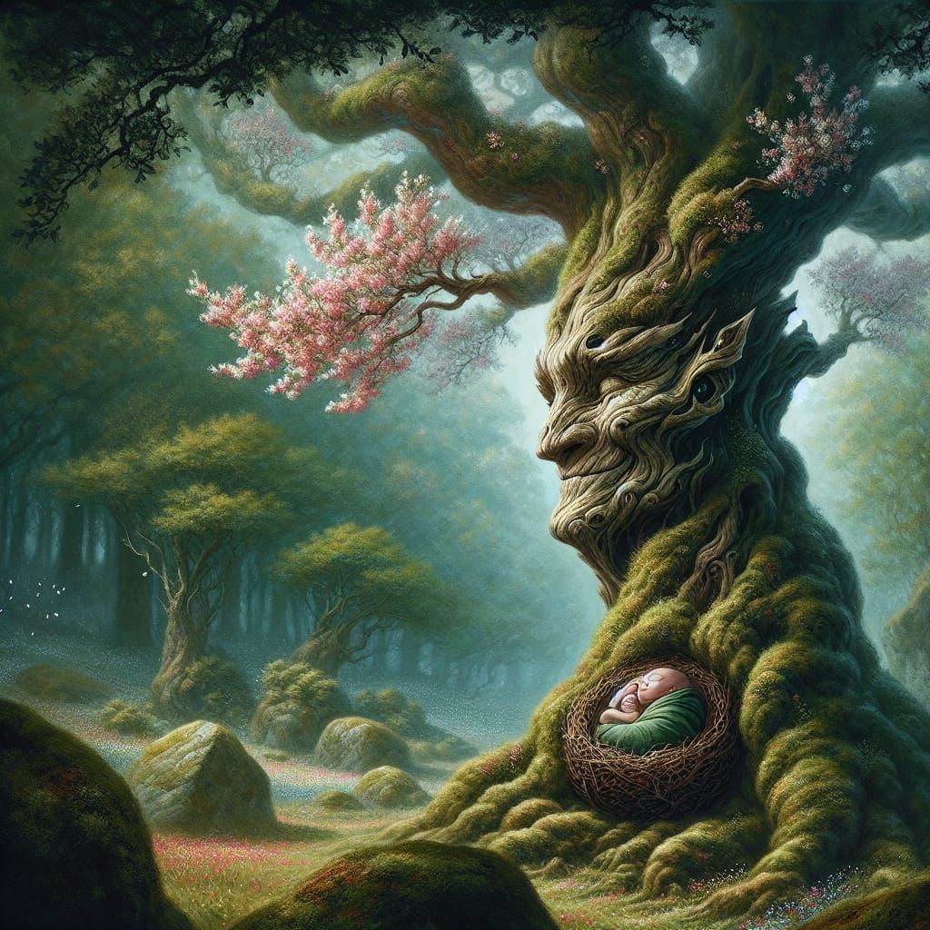 A conscious, lumbering, humanoid tree, inspired by the Ents of Lord of ...